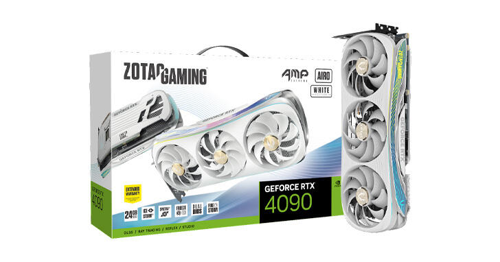 ZOTAC GAMING GeForce RTX 4090 AMP Extreme AIRO White Edition 需要你投票支持，還有 ...